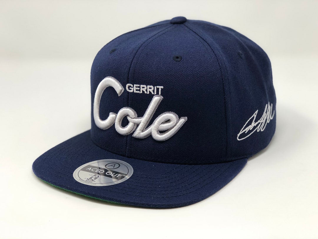 Gerrit Cole Script Hat Snapback Navy - Etsy