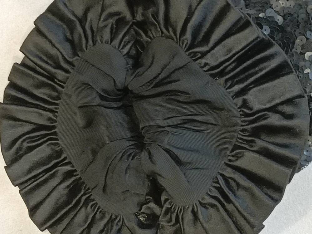 Antique Late Victorian Black Sequined Reticule - Etsy