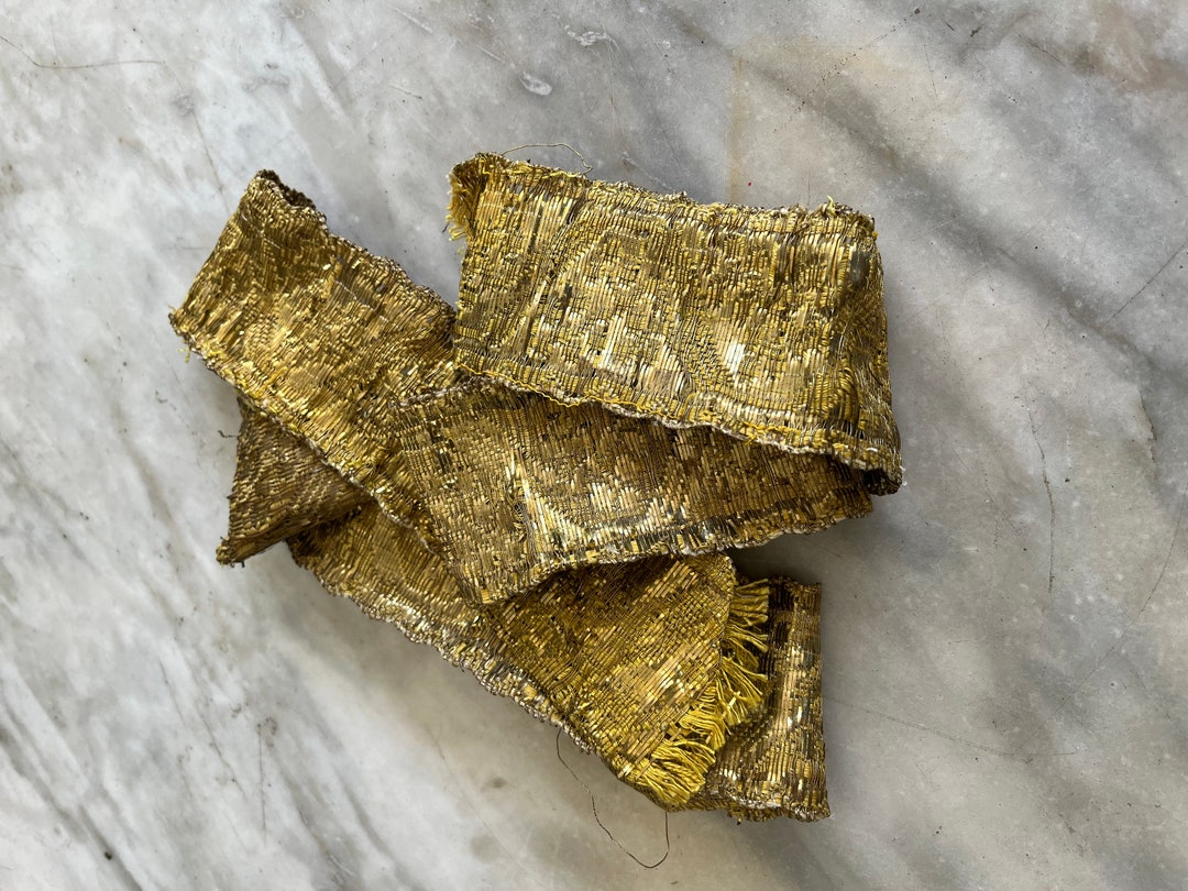 Antique 18th Century Woven Gold Trim - Etsy