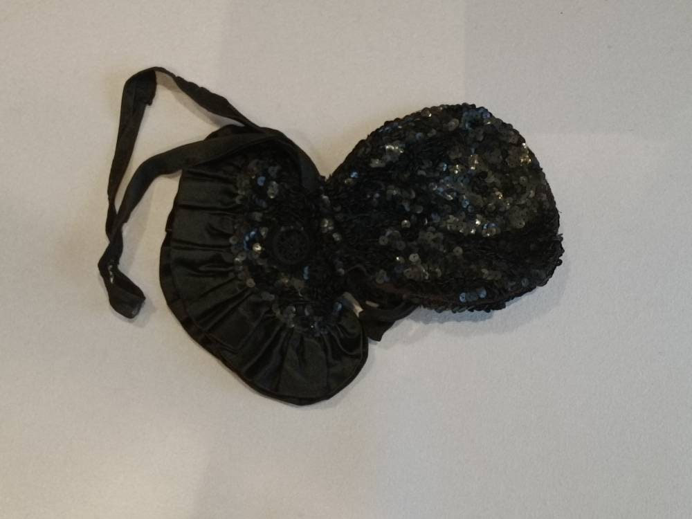 Antique Late Victorian Black Sequined Reticule - Etsy