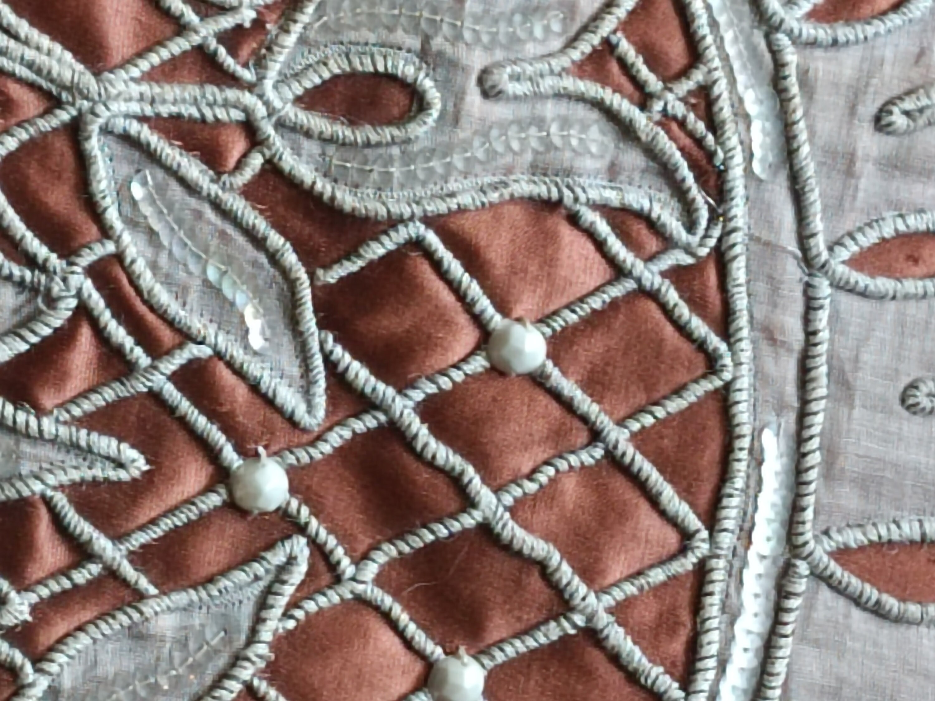 Antique Appliqué Embroidered Panel - Etsy