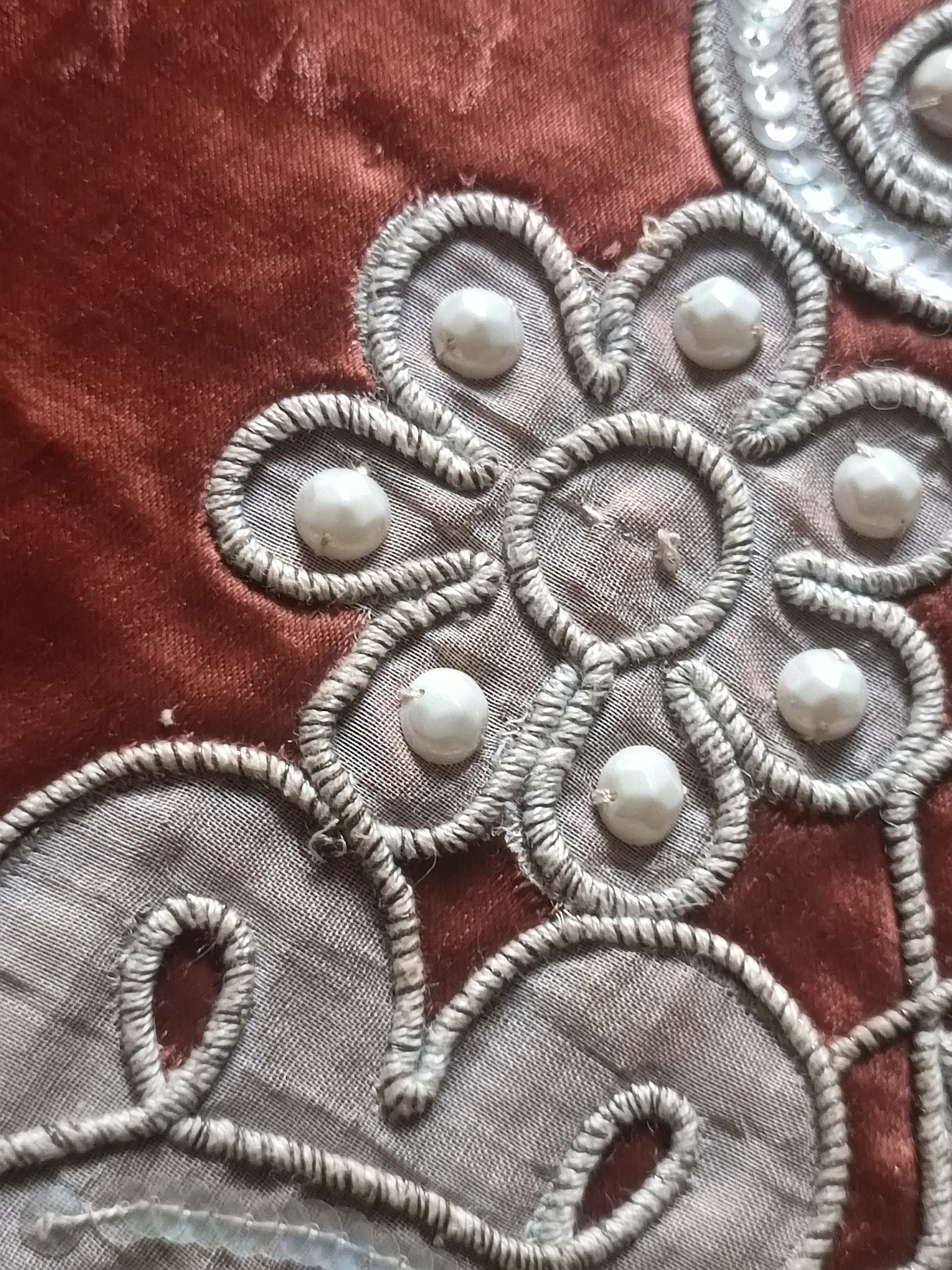 Antique Appliqué Embroidered Panel - Etsy