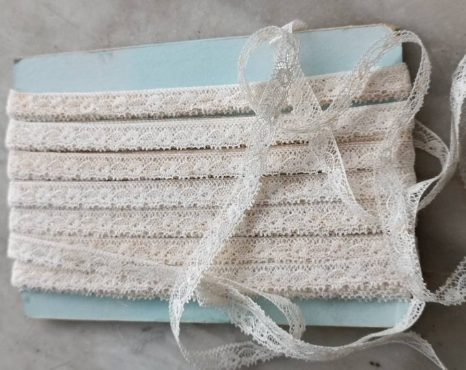 Antique Narrow Cotton Lace Trim - Etsy