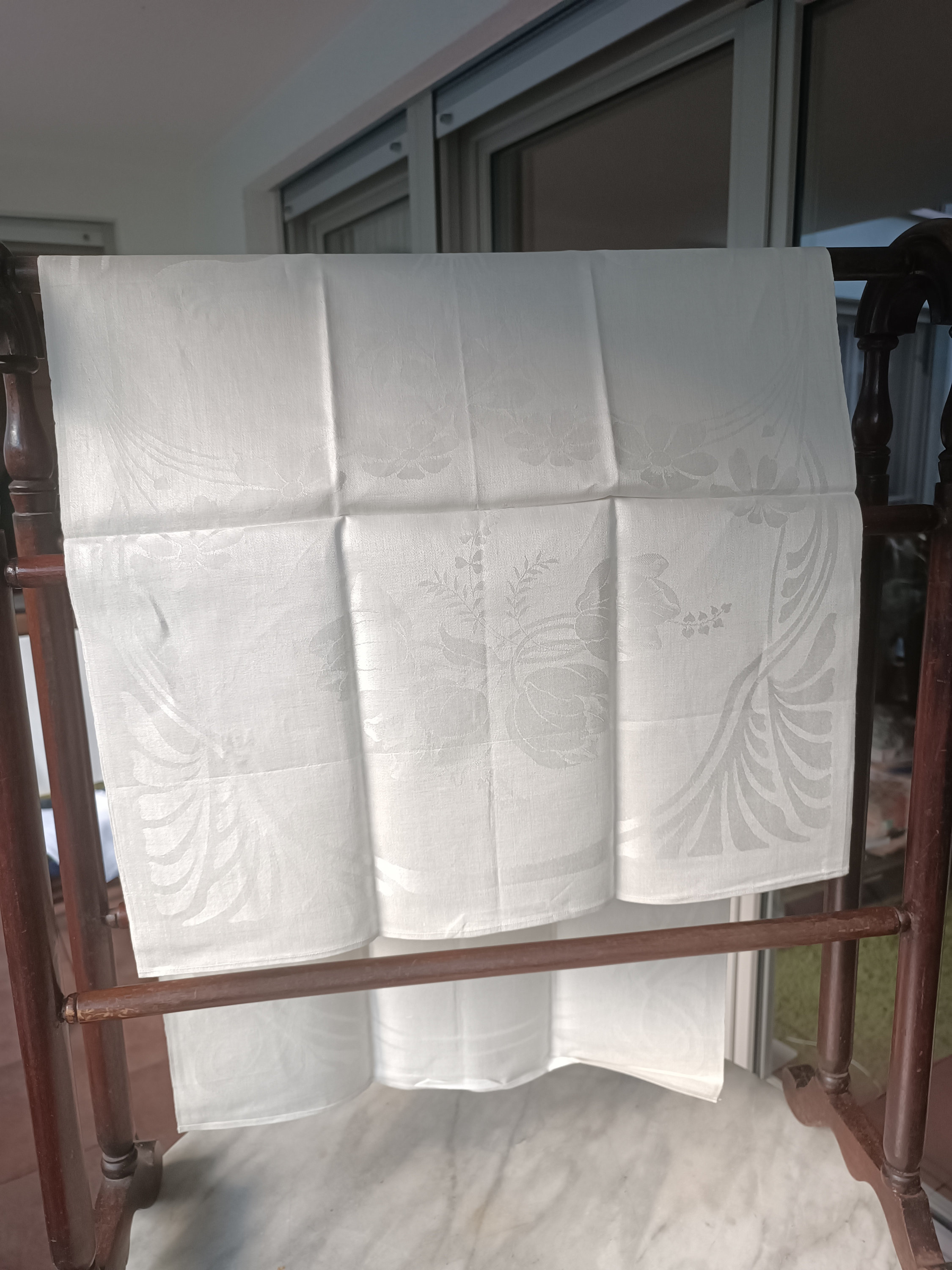 Antique Art Nouveau Linen Damask Guest Towel - Etsy