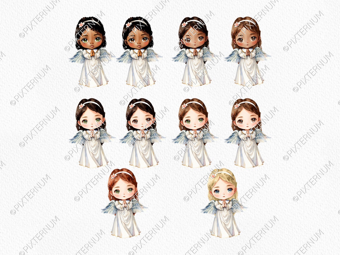 Religious Clipart Girl First Communion Clip Art Baptism - Etsy