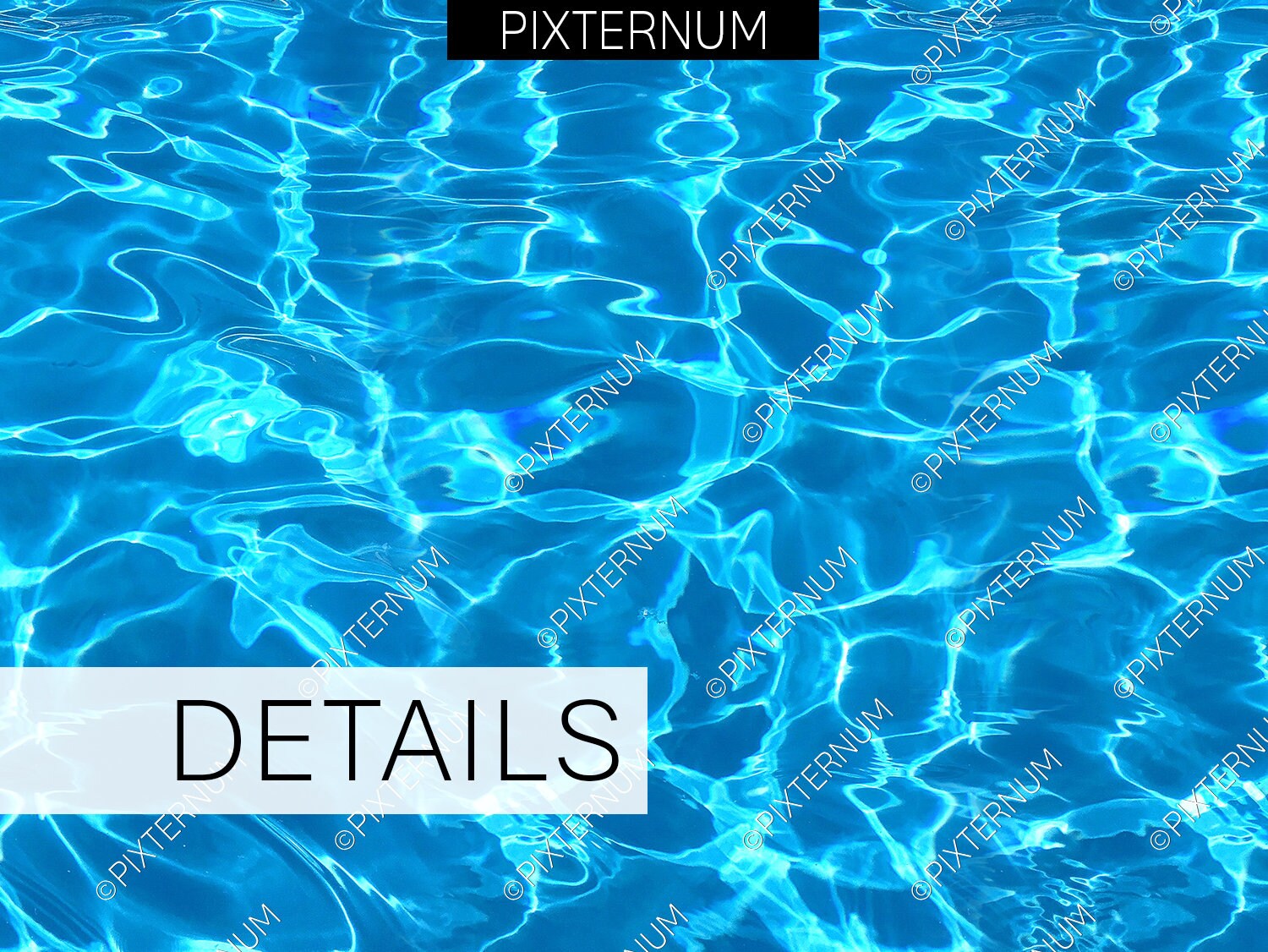 Seamless Water Texture 20oz Skinny Tumbler Wrap PNG, Pool Water Blue ...