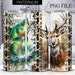 Seamless Fish and a Deer 20oz Skinny Tumbler Wrap, Distressed Forest ...