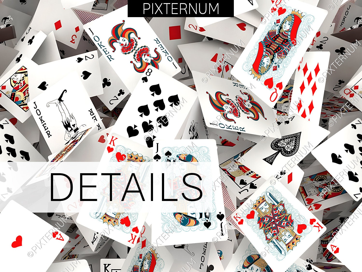 3D Playing Cards Mug Wrap PNG, Mug Sublimation and Coasters Design ...