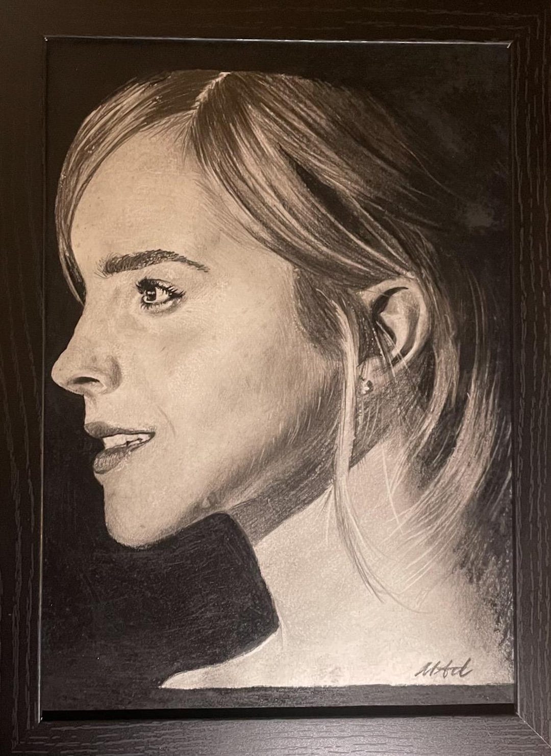 Portrait of Emma Watson - Etsy