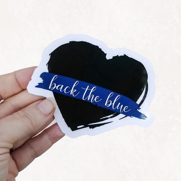 Back the Blue Sticker - Etsy