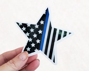 Police Star Sticker | Etsy