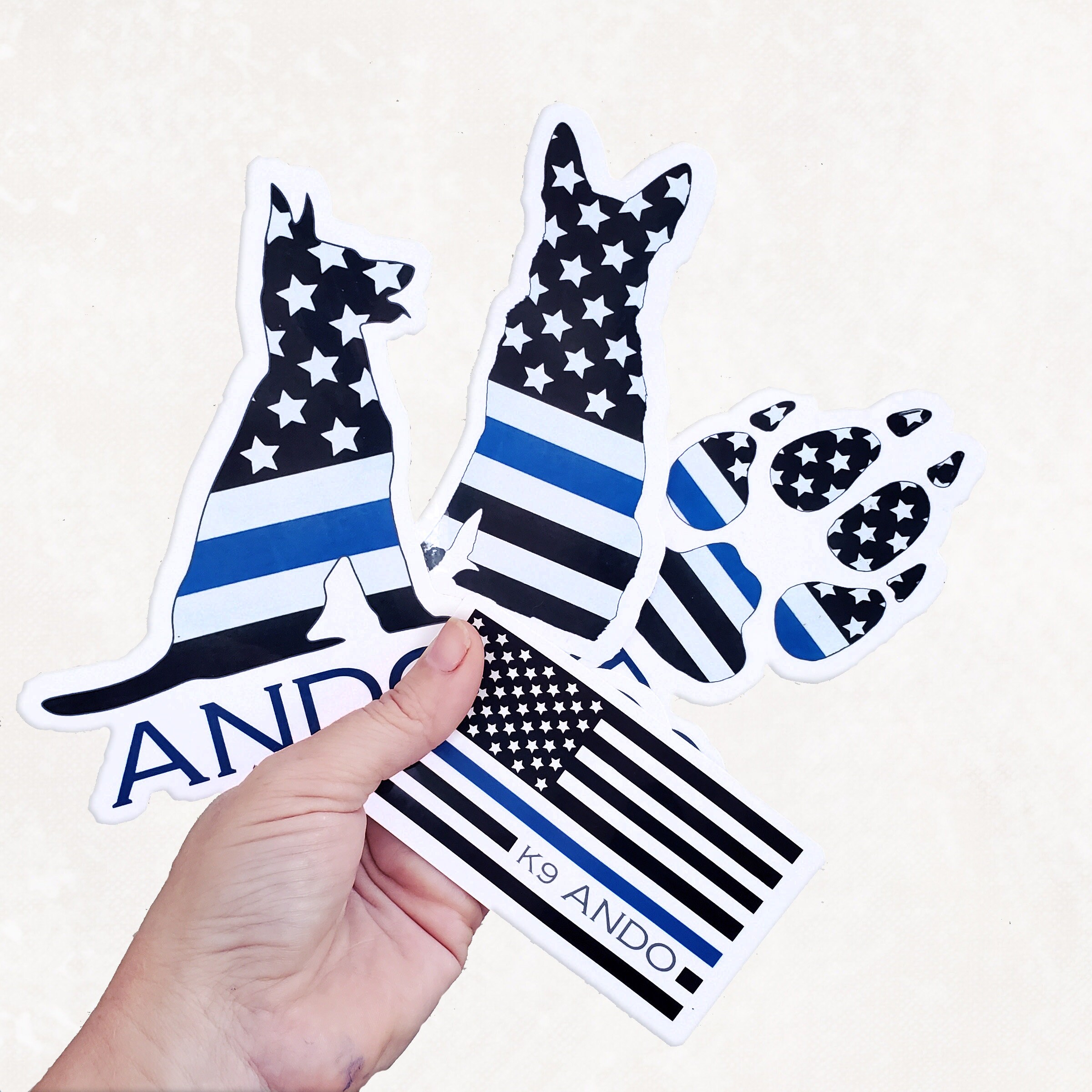 Custom Police K9 Unit Personalized Decal Set BIG Vinyl Laptop | Etsy