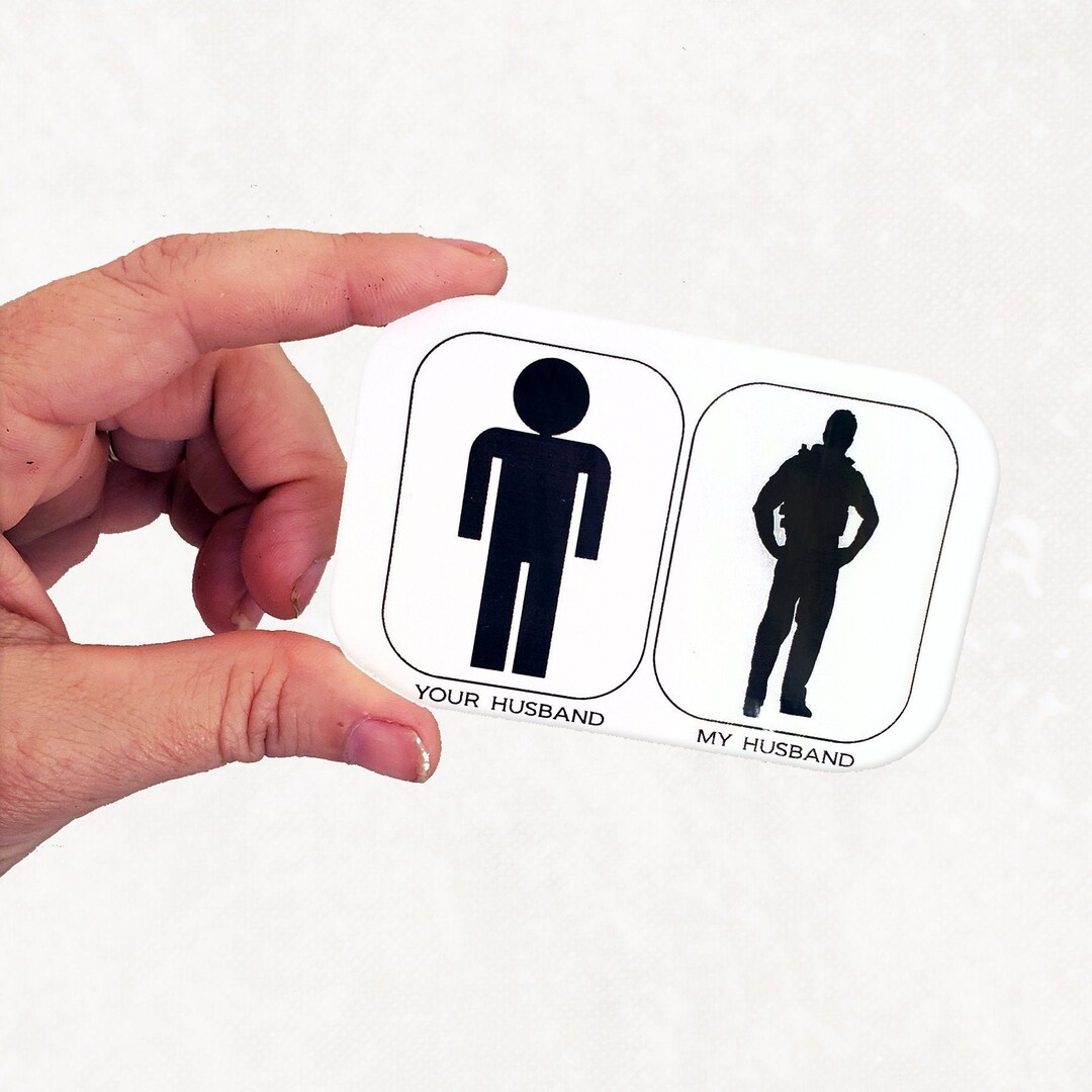 Funny Police Wife Decal, My Husband Your Husband Vinyl Tumbler Sticker ...