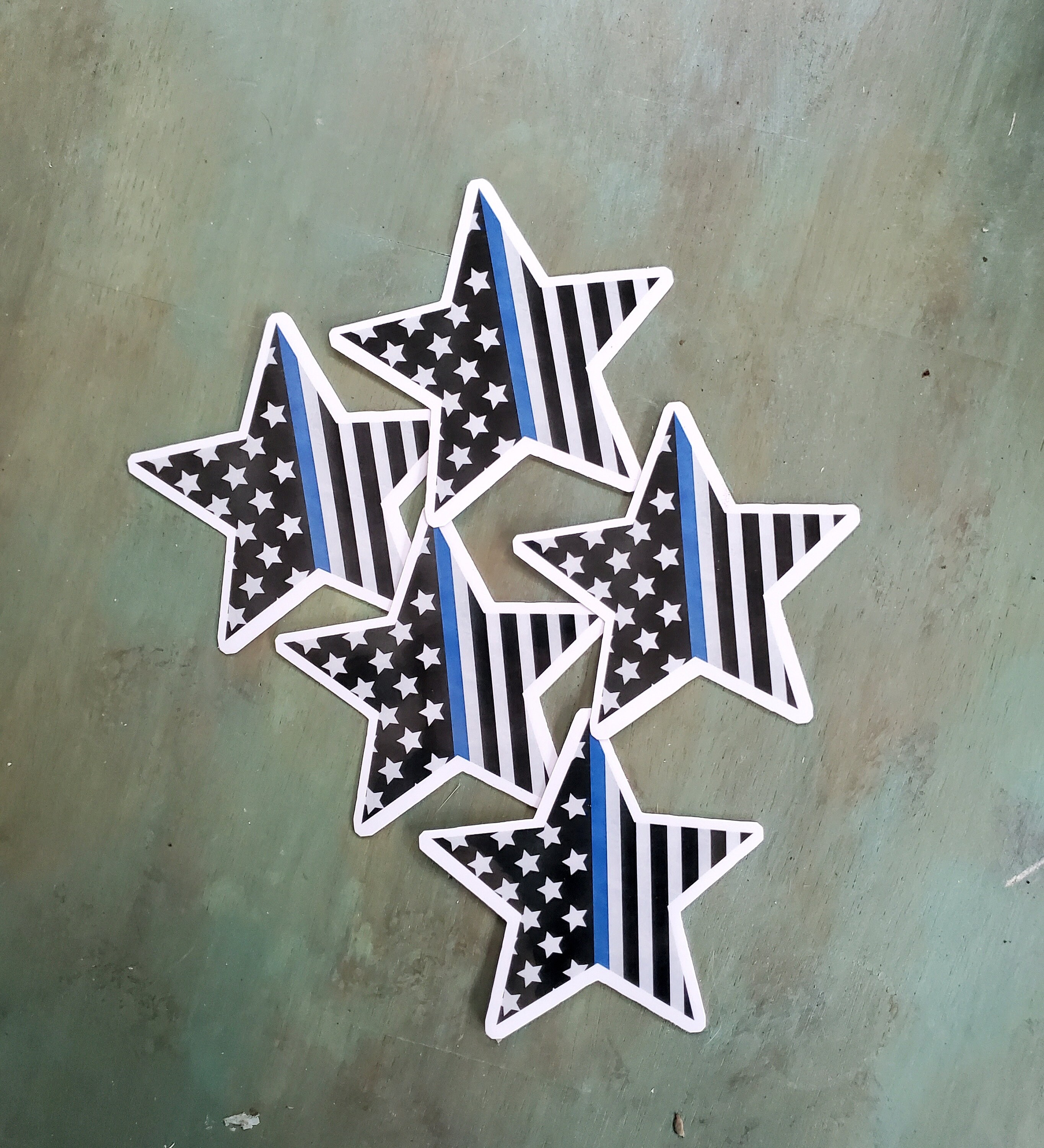 Thin Blue Line Polizei Stern Anstecker Vinyl Tumbler Sticker - Etsy