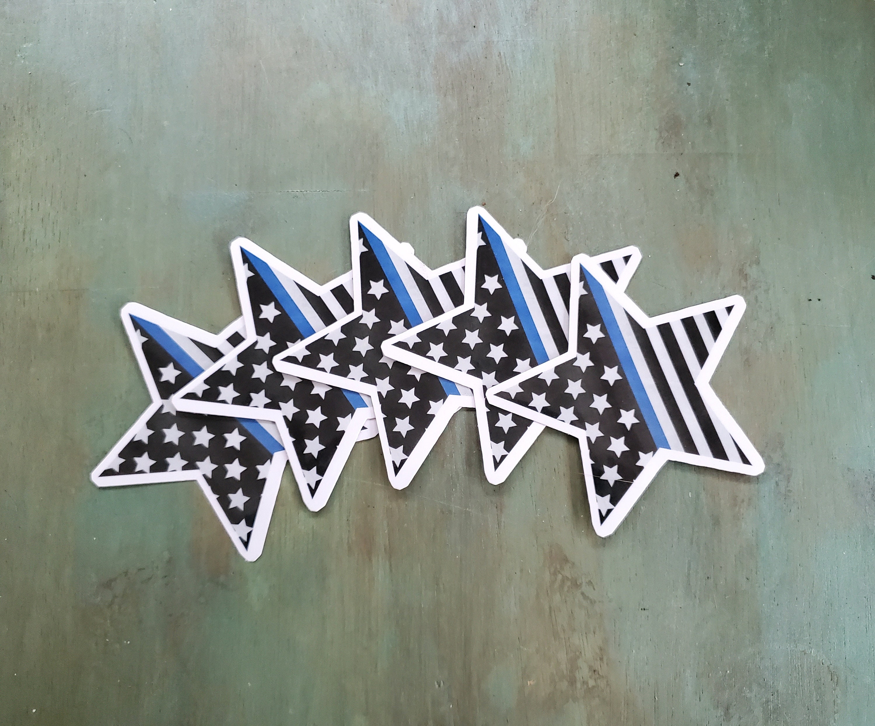 Thin Blue Line Polizei Stern Anstecker Vinyl Tumbler Sticker - Etsy