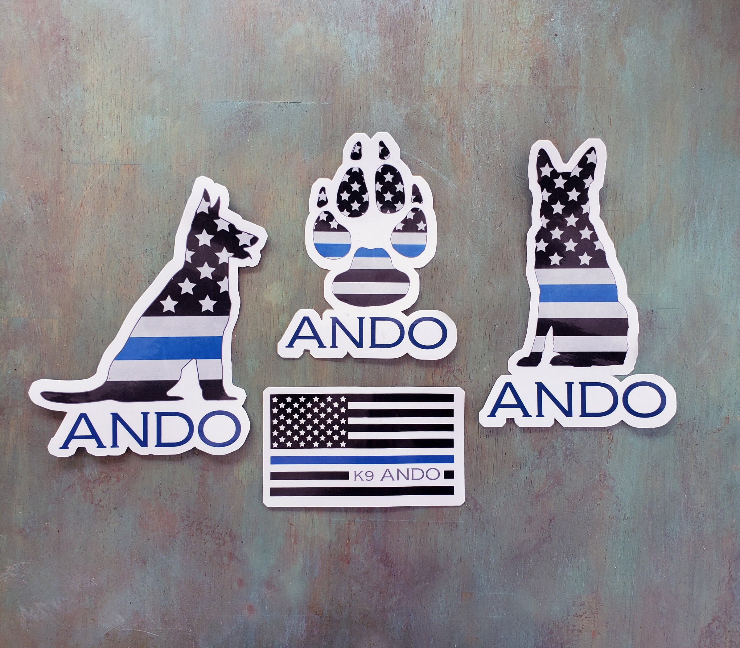 Custom Police K9 Unit Personalized Decal Set BIG Vinyl Laptop | Etsy