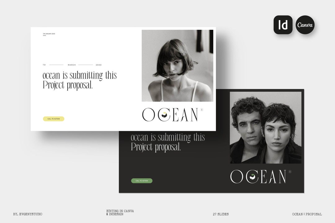 OCEAN Brand Proposal Template - Etsy