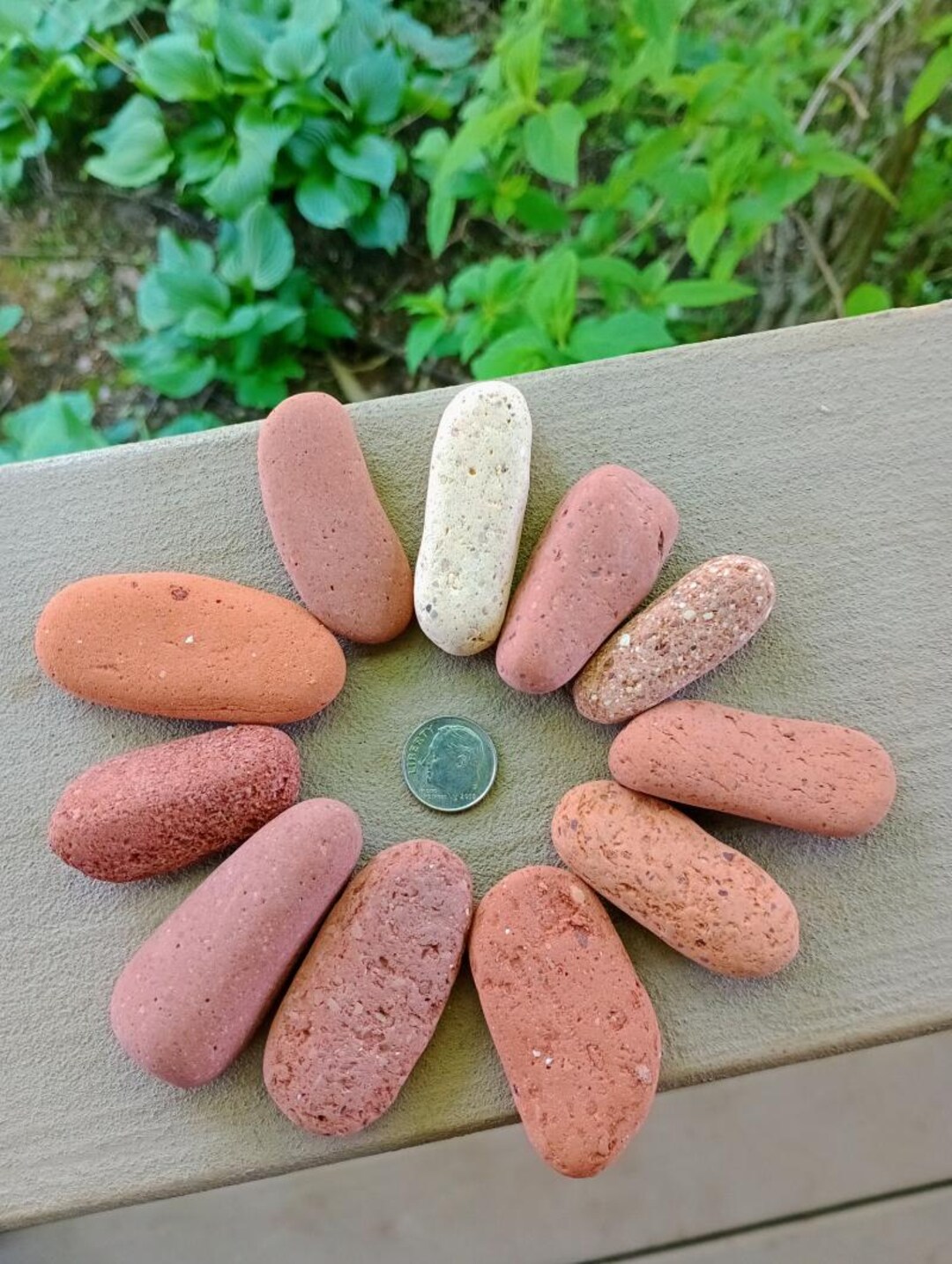 ELONGATED BEACH BRICKS 11 Small Long Shaped Terra Cotta Pieces ...