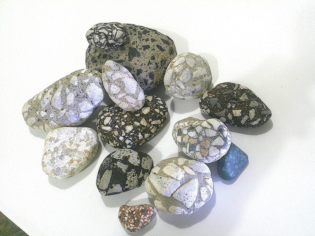 UNIQUE BEACH ROCKS Speckled Beach Stones, Potted Plant Decor, Reptile ...