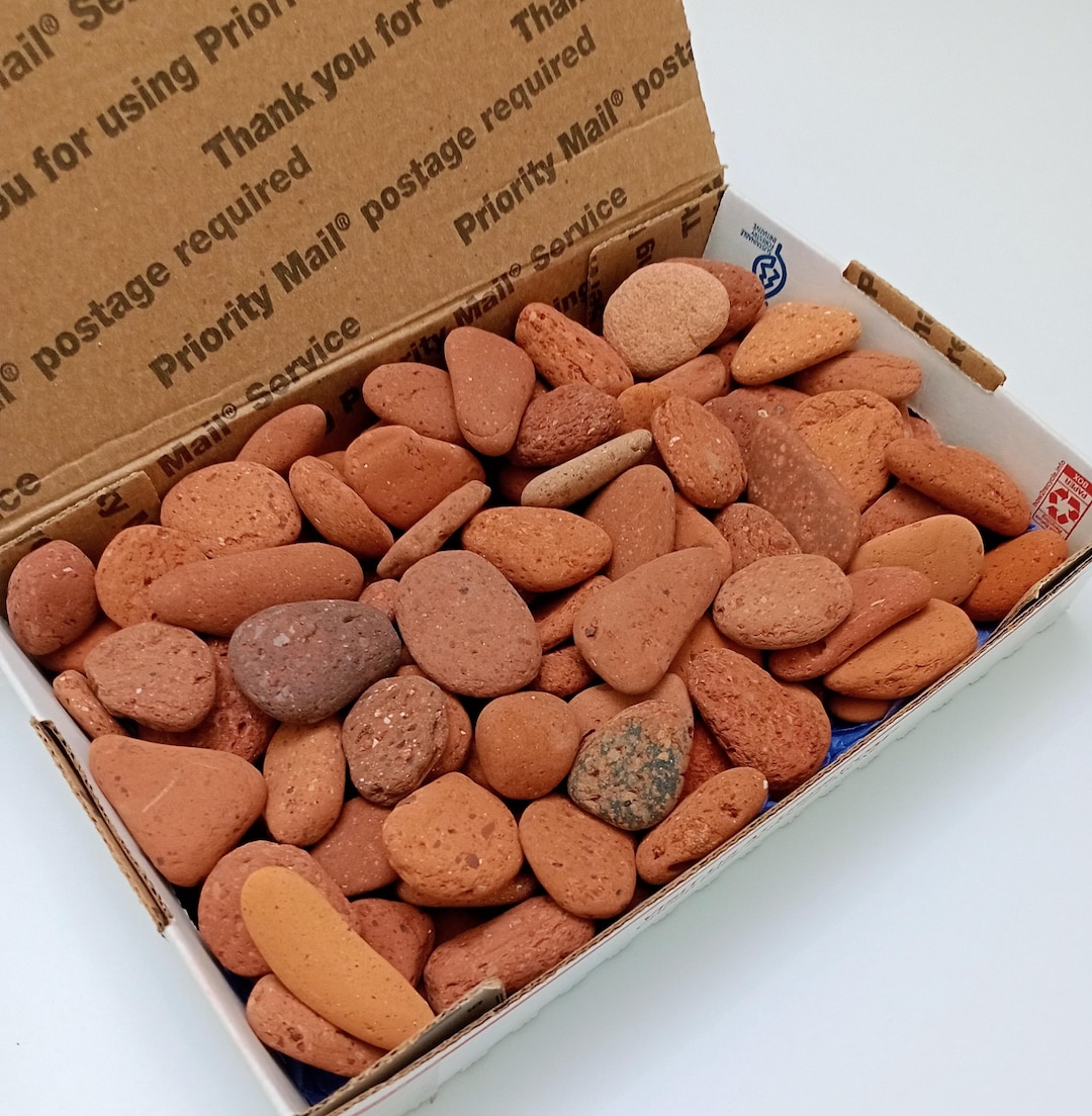 SMALL BEACH BRICKS, Surf Tumbled Genuine Terra Cotta Pieces. Great for ...