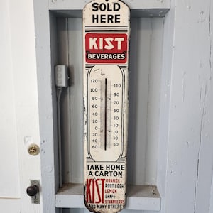 Vintage Large Kist Soda Thermometer - Etsy