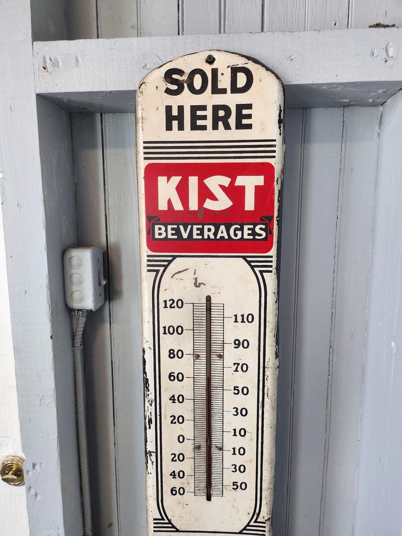 Vintage Large Kist Soda Thermometer - Etsy