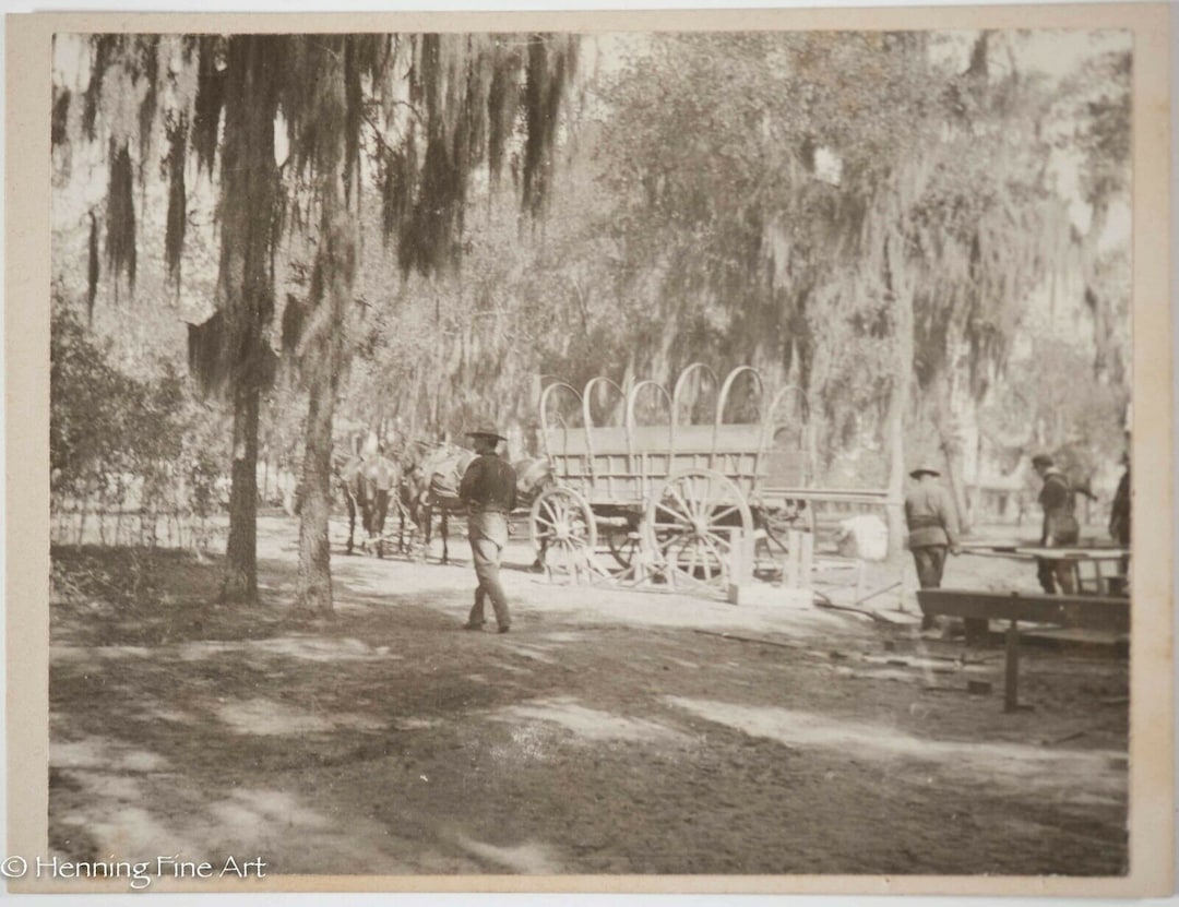 Historical Antique Military Candid Photograph C.1900 Tampa Lakeland ...