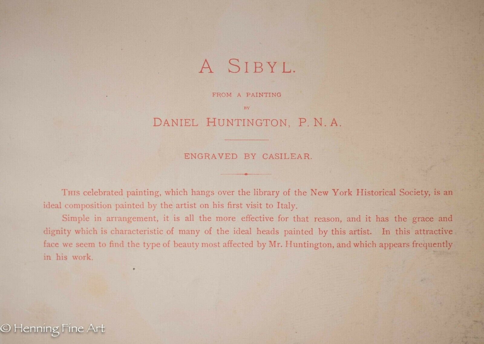 Antique American Engraving a Sibyl by Daniel - Etsy