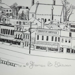 Beautiful Annapolis City Dock Lithograph Signed & Framed by Thomas ...