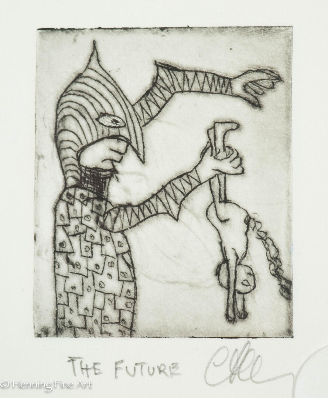 Beautiful David Crown Etching the Future Newborn Figural Soldier W/ COA ...