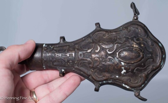 Boxes & Bins Home & Living Brass vintage Sheffield Gun powder Flask ...