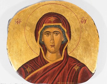 Round Orthodox Icon - Etsy