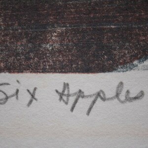Penny Feder Original Artist Proof Lithograph "six Apples" SIGNED & FINE ...
