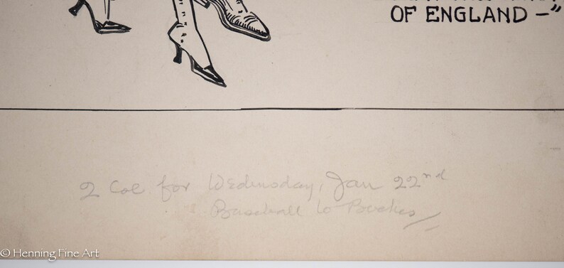 Beautiful Antique WWI Illustration Editorial Ink Drawing by - Etsy