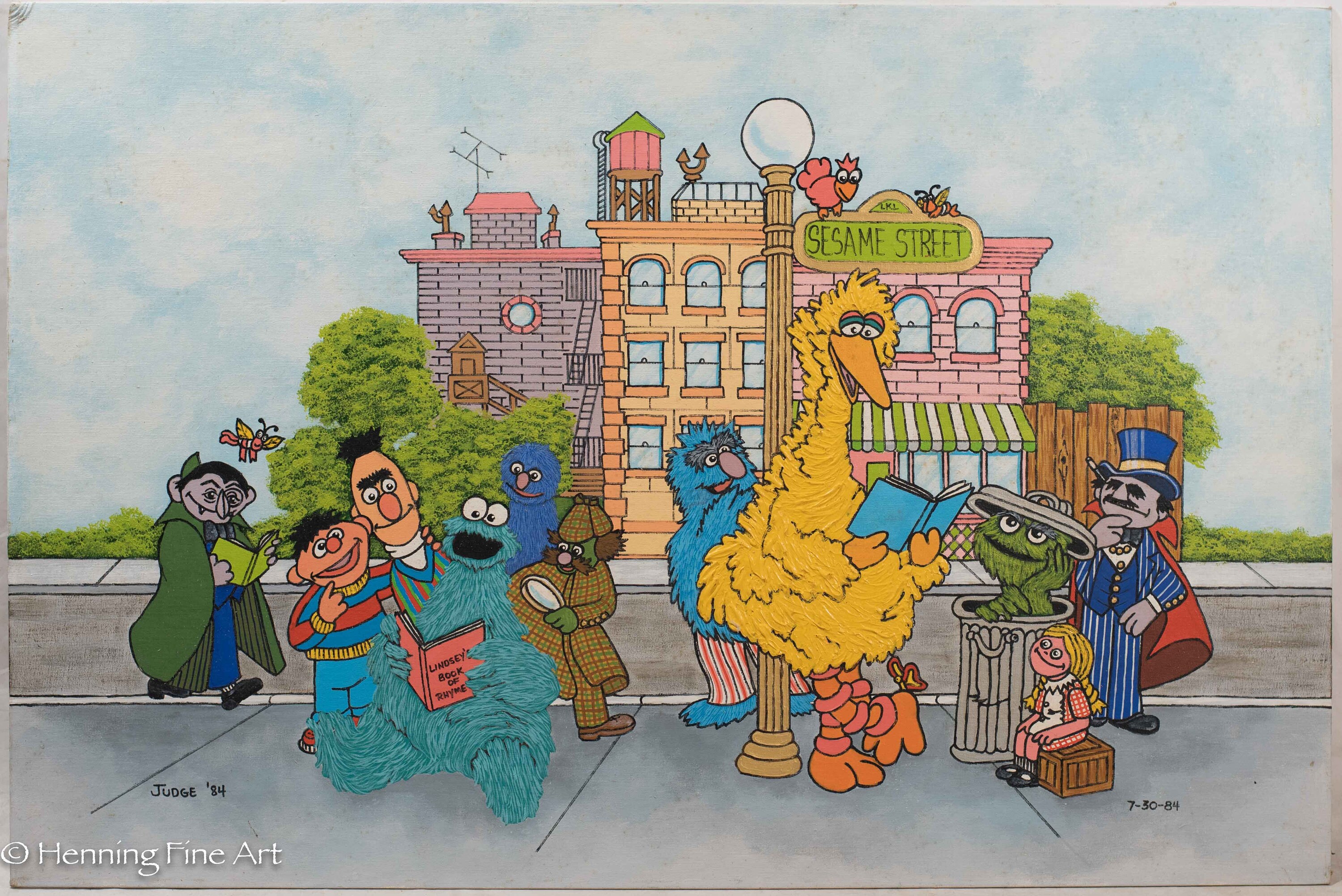 Sesame Street Painting Number 15 Clipart
