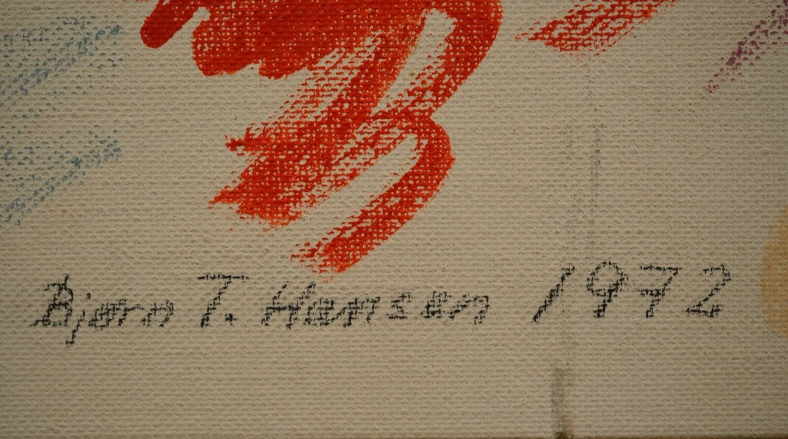 Bjorn T. Hansen Oil Painting Listed Danish Artist Pencil | Etsy