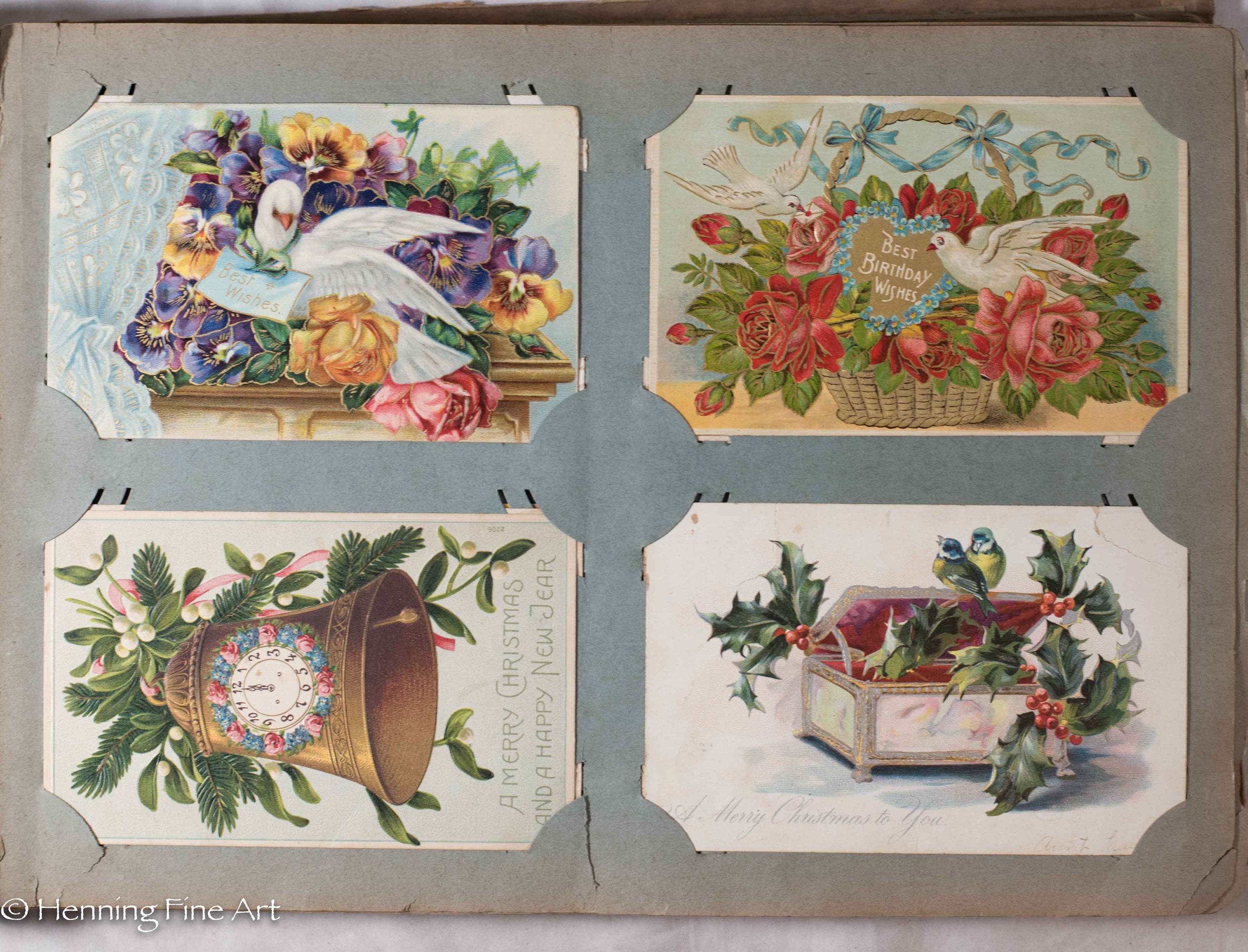 Antique Rare Postcard Collection 220 Total With Book, SEE VIDEO in ...