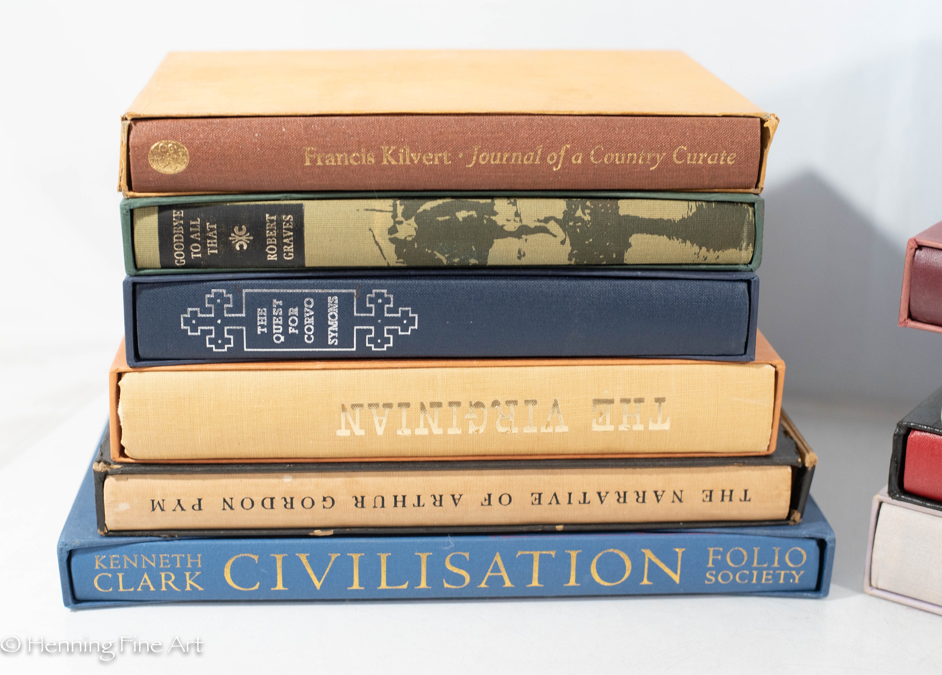Set of 13 Collectible Vintage Books in Slip Cases Heritage & - Etsy
