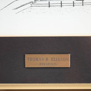 Beautiful Annapolis City Dock Lithograph Signed & Framed by Thomas ...