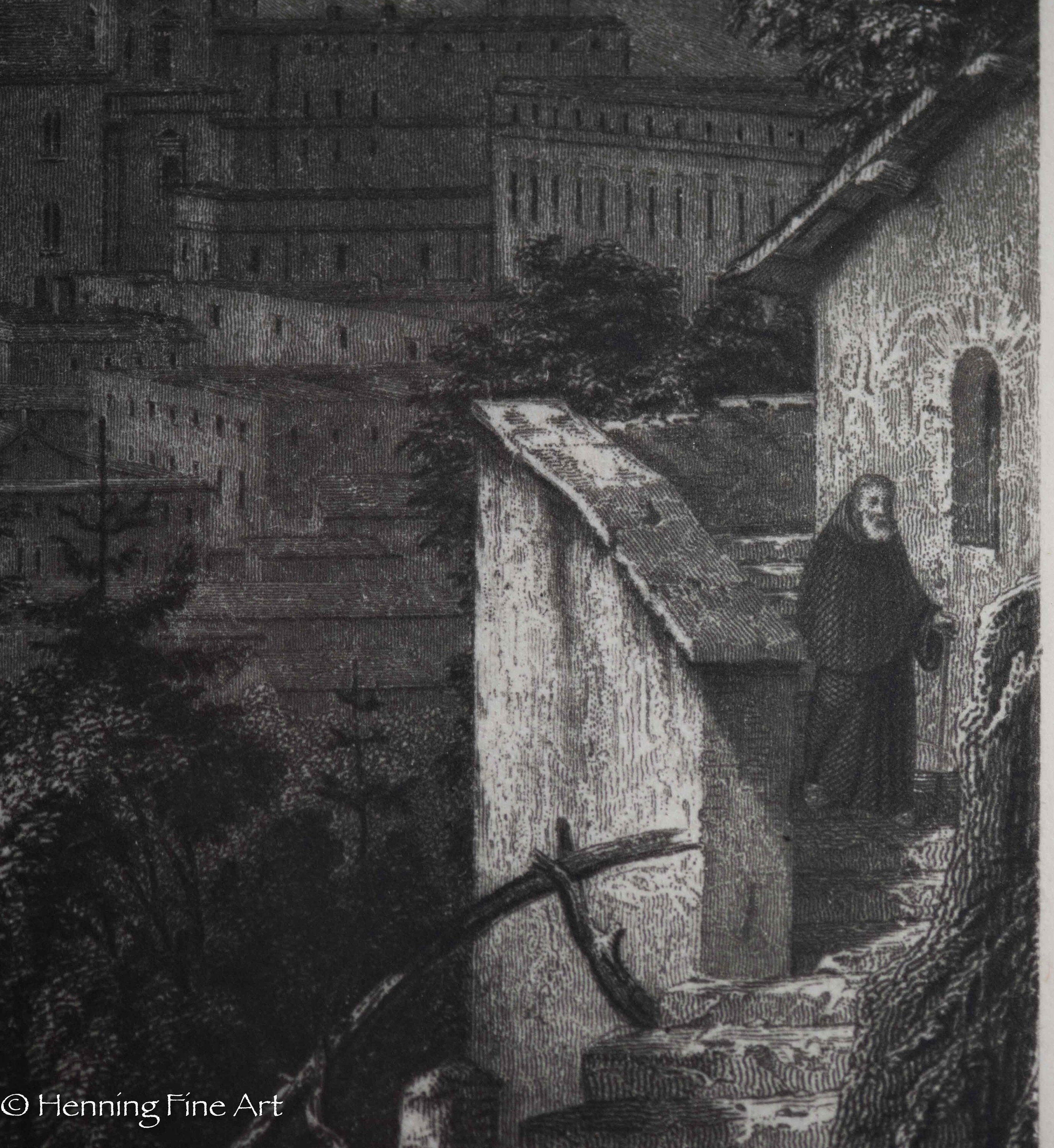 Rare Carl Frommel Antique Etching Ansicht Von Salzburg 19th - Etsy