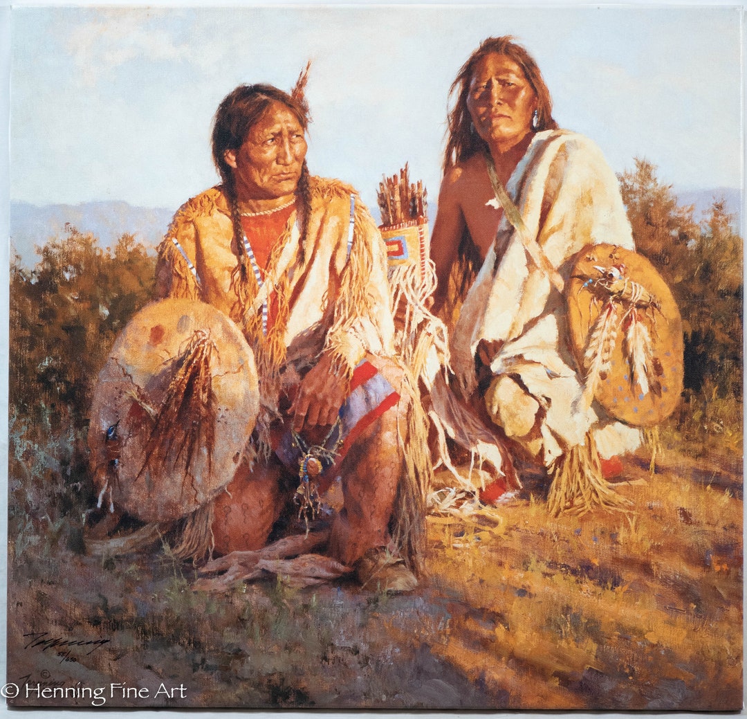 Beautiful Howard Terpning Giclee Canvas Medicine Shields of the ...