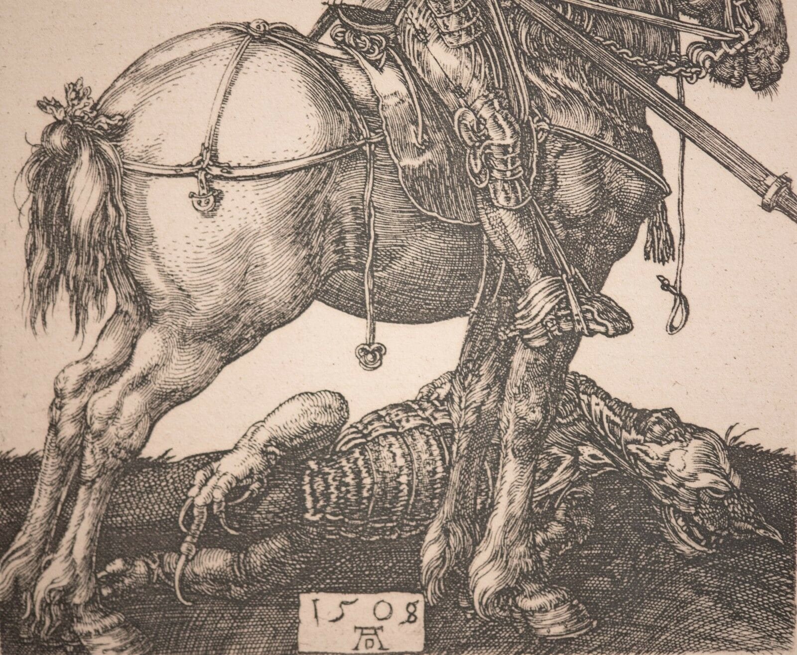 Albrecht Durer Engraving saint George on Horseback - Etsy