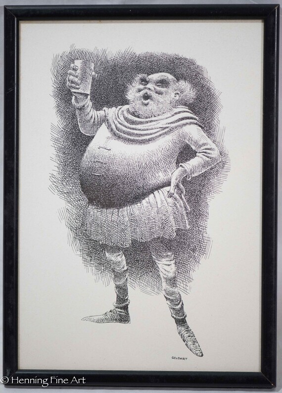 William Geldart Fine Vintage Print of William Shakespeare John | Etsy