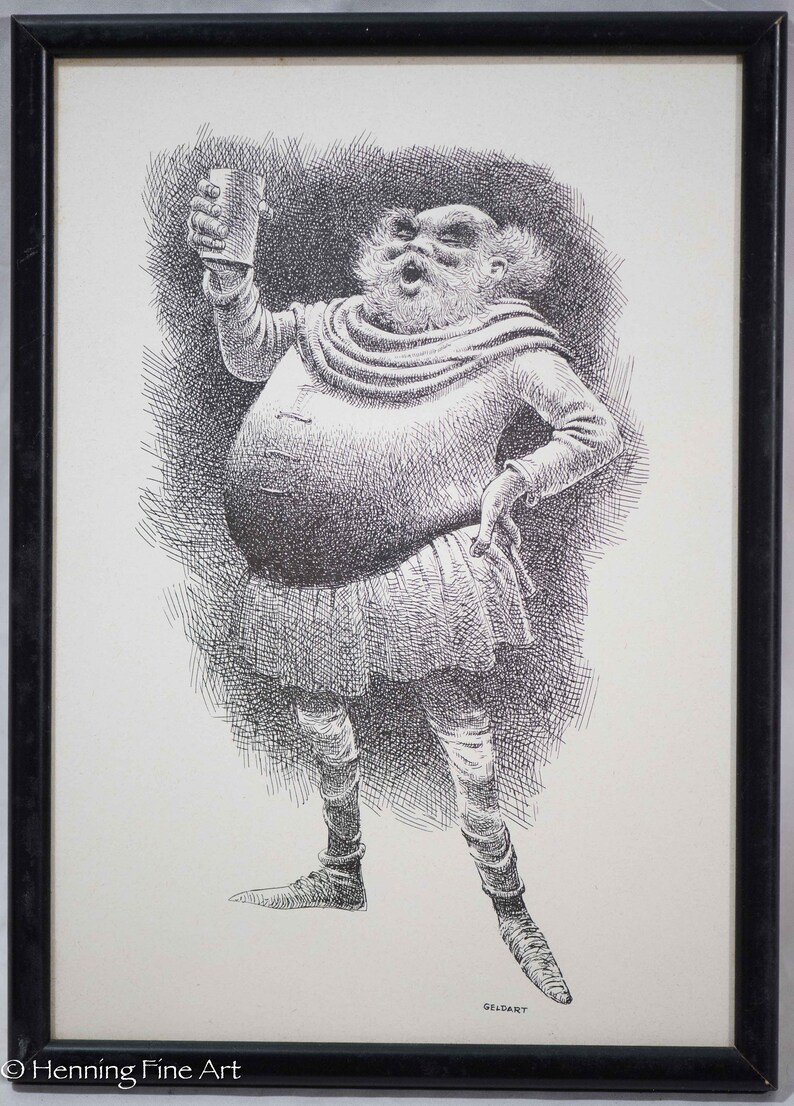 William Geldart Fine Vintage Print of William Shakespeare John | Etsy