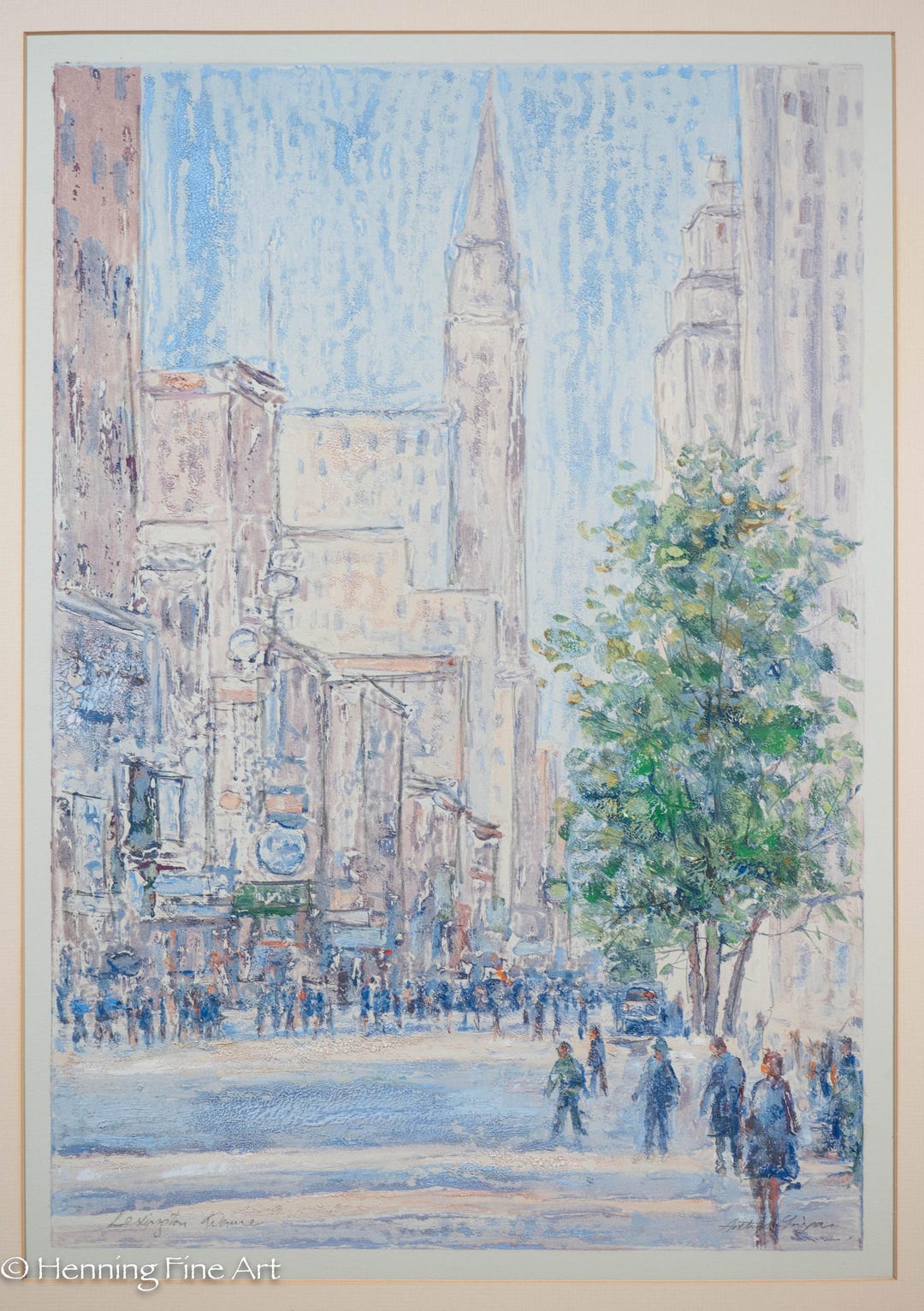 Stunning Impressionist Painting of Lexington Ave New York City by ...