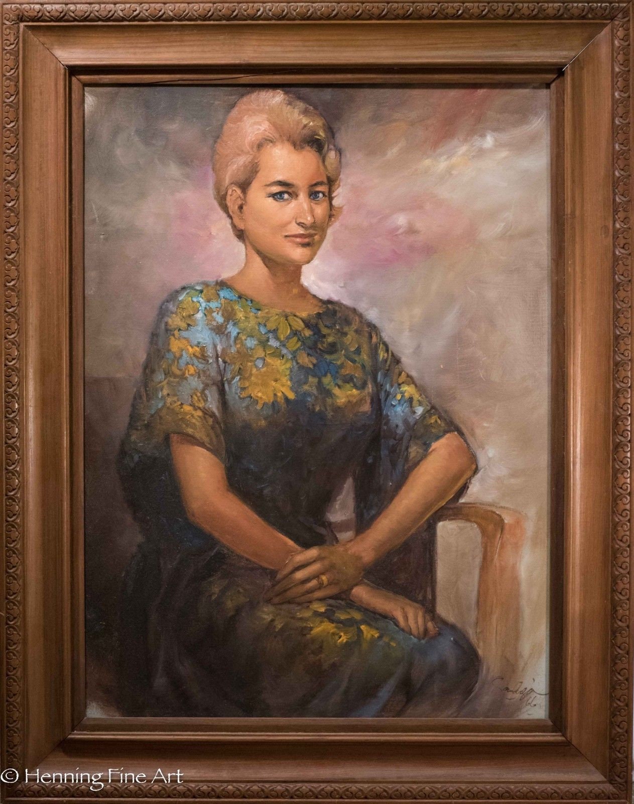 Rare Sambodja Oil Painting Female Portrait Listed Indonesian | Etsy