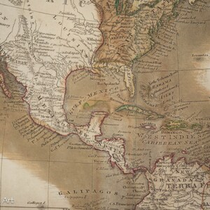 Rare 1815 Thomson Map of North and South America With Provenance ...