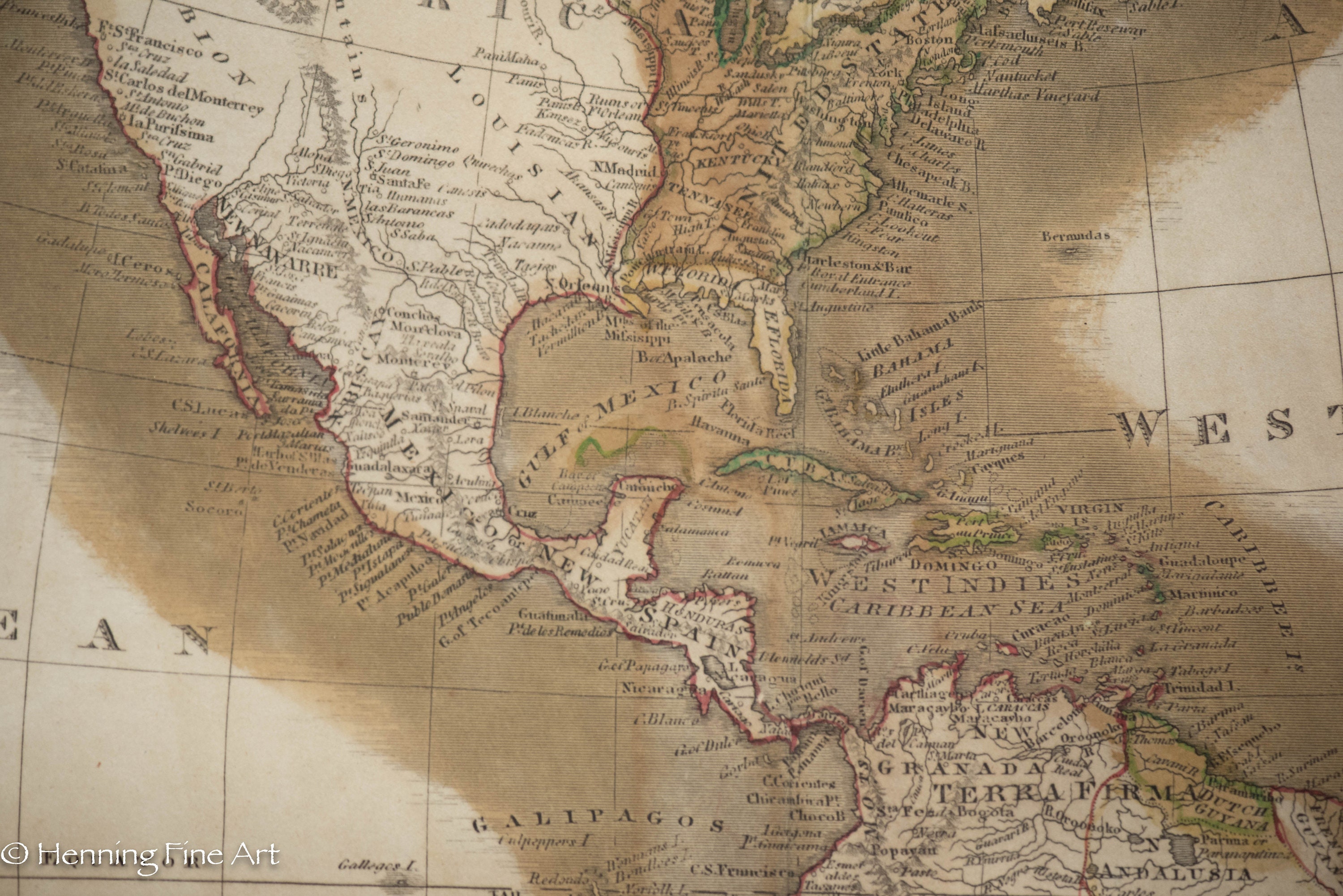 Rare 1815 Thomson Map of North and South America With - Etsy