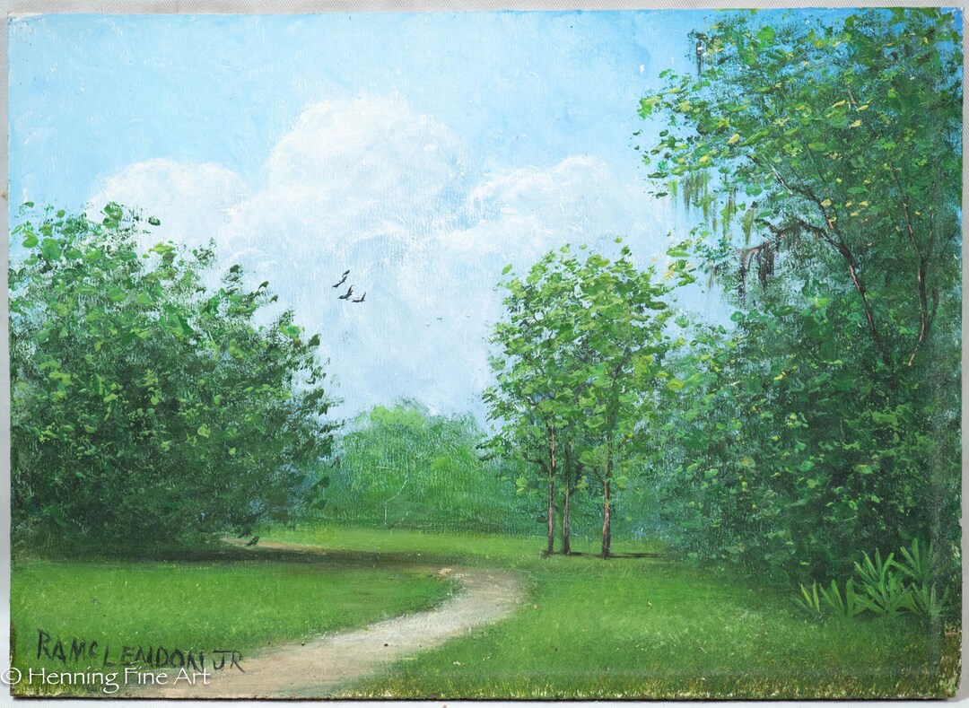 Beautiful Roy R.A. Mclendon Jr. Florida Landscape Painting, Signed ...