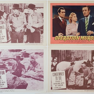 Collection of 23 Vintage 1950s Lobby Cards Hollywood Roy Rodgers ...